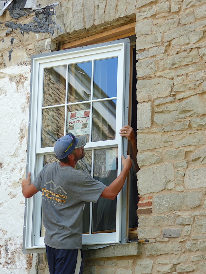 PHOTOS: New Frontier House windows installed