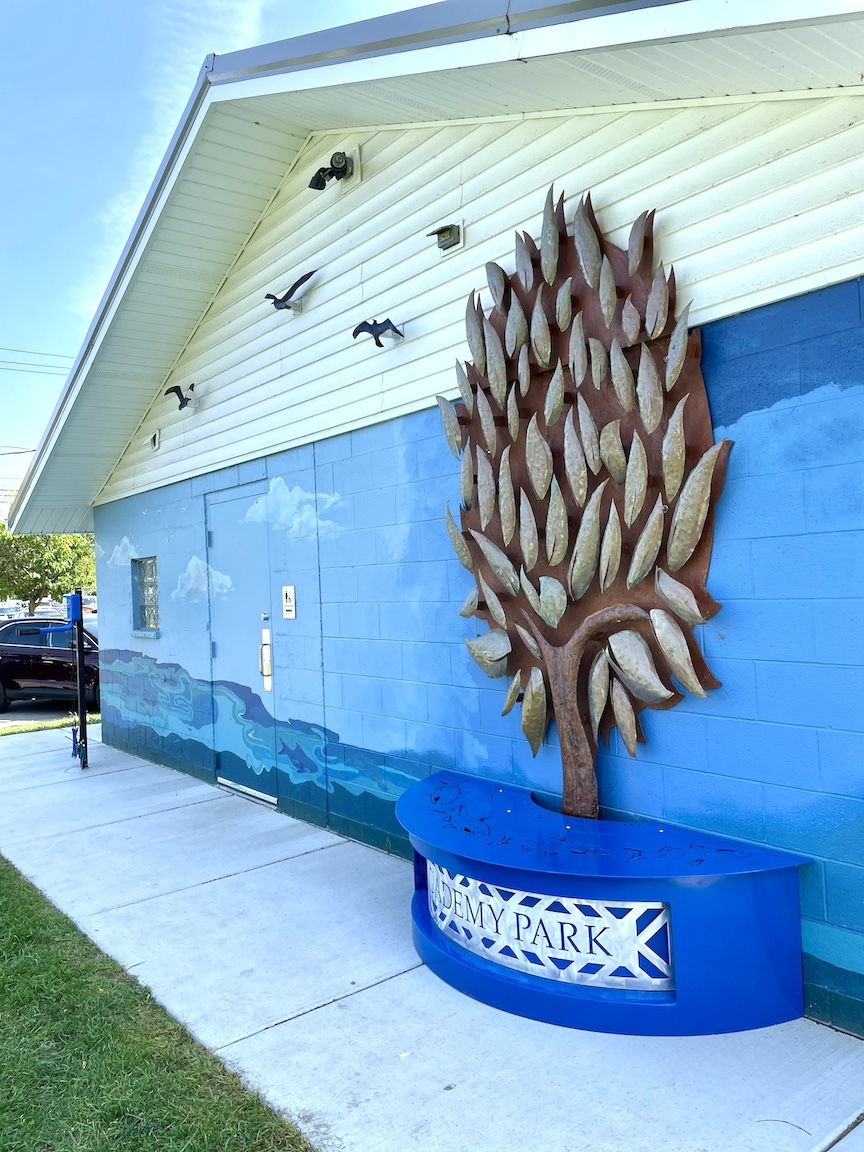 PHOTOS: Ceremony celebrates completion of 'Lewiston Mural at Academy Park'