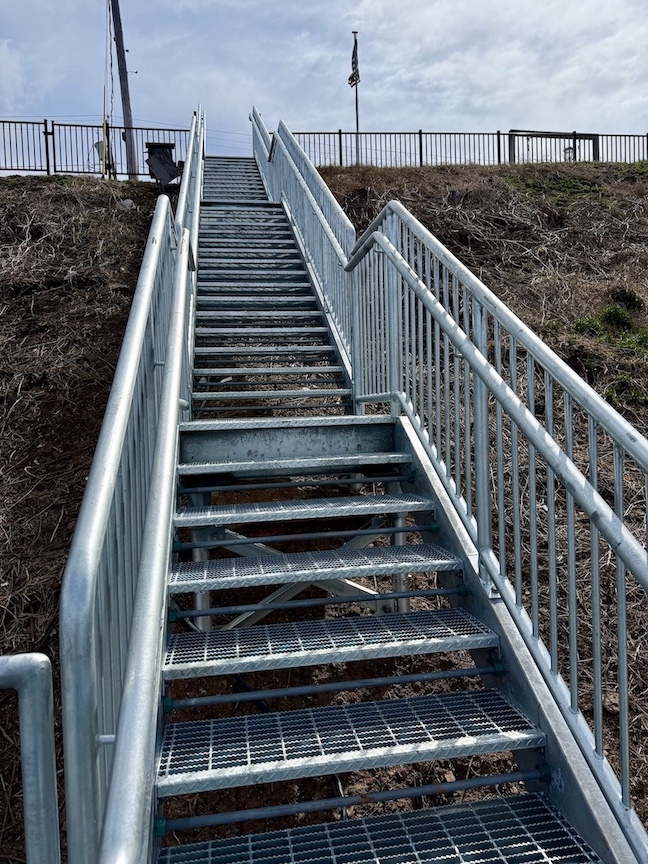 New staircase and fish grinder debut at Village of Lewiston waterfront