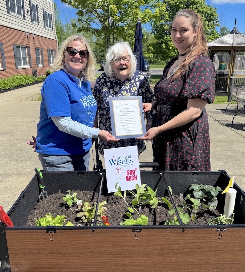 Senior Wishes grants 500th wish - for community vegetable garden