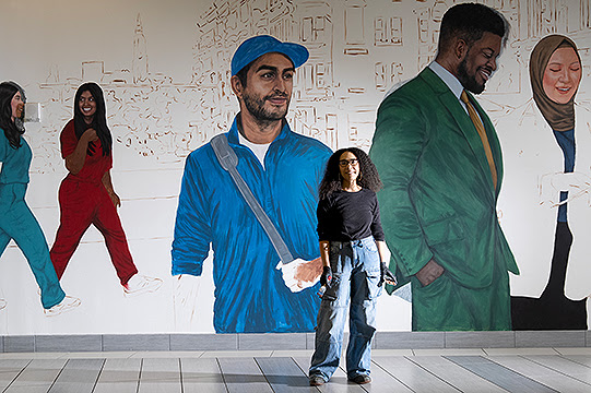 Art of diversity: A (much) larger-than-life mural takes shape in ...